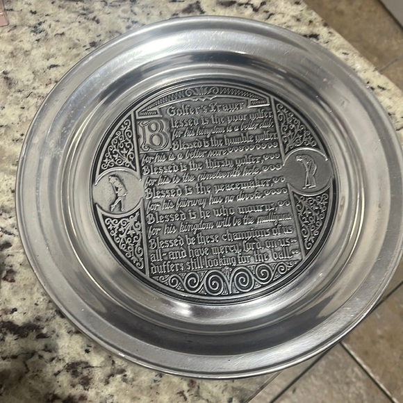 Wall Decor | All Pewter Golfers Prayer Plate | Poshmark